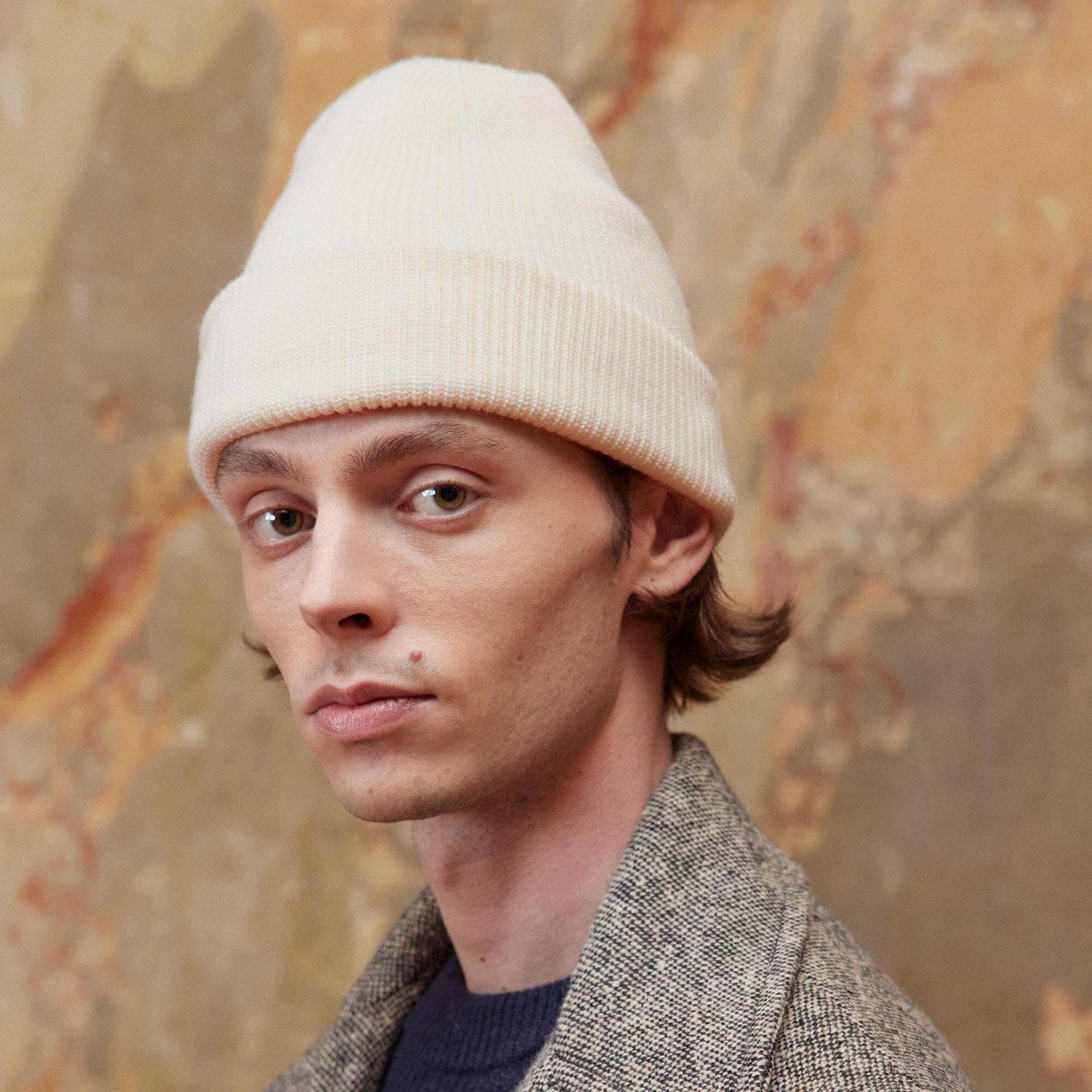 Ecru merino wool hat – Hast Paris