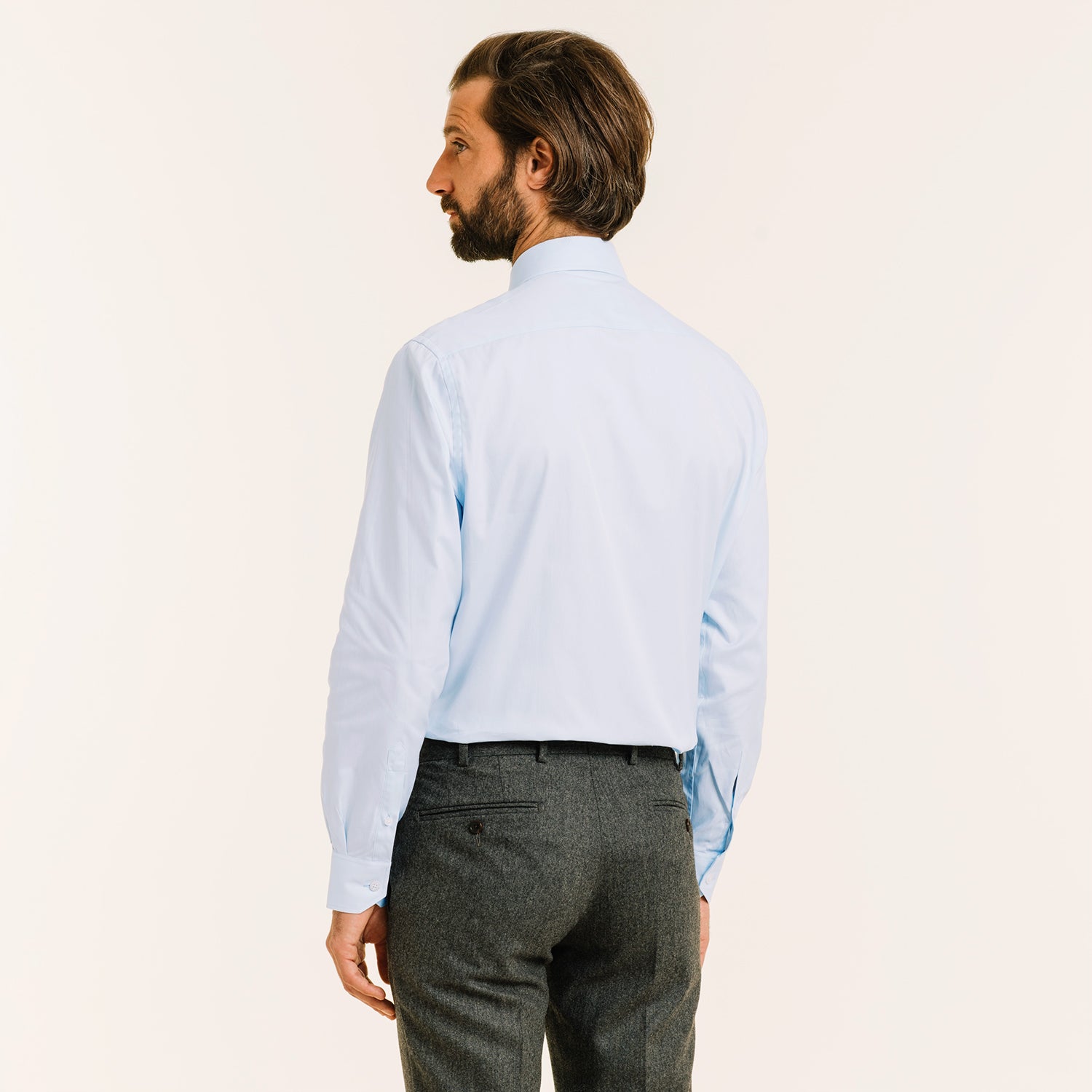 Chemise en oxford double retors bleu ciel – Hast Paris