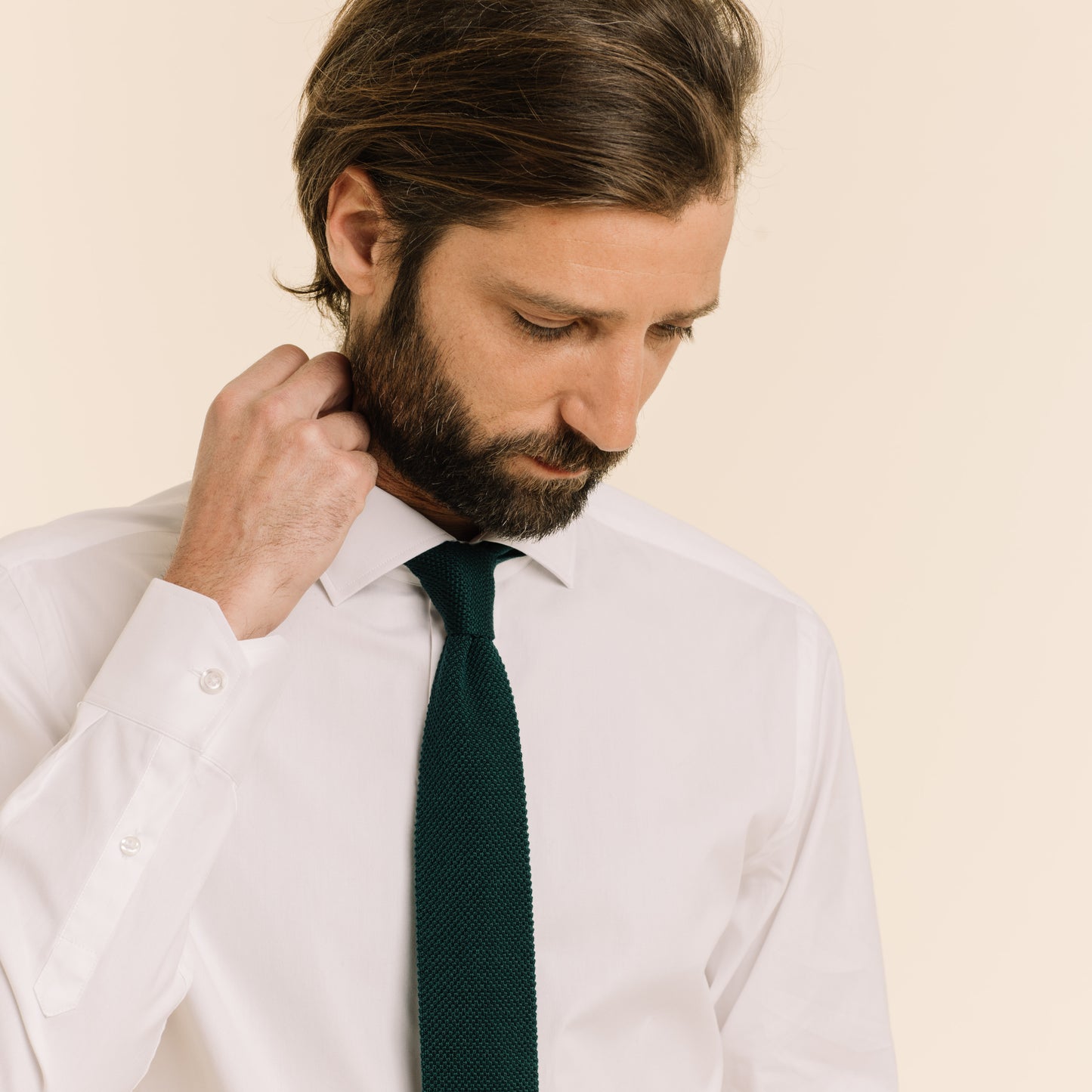 Cravate Verte en Maille de Laine | Hast – Hast Paris